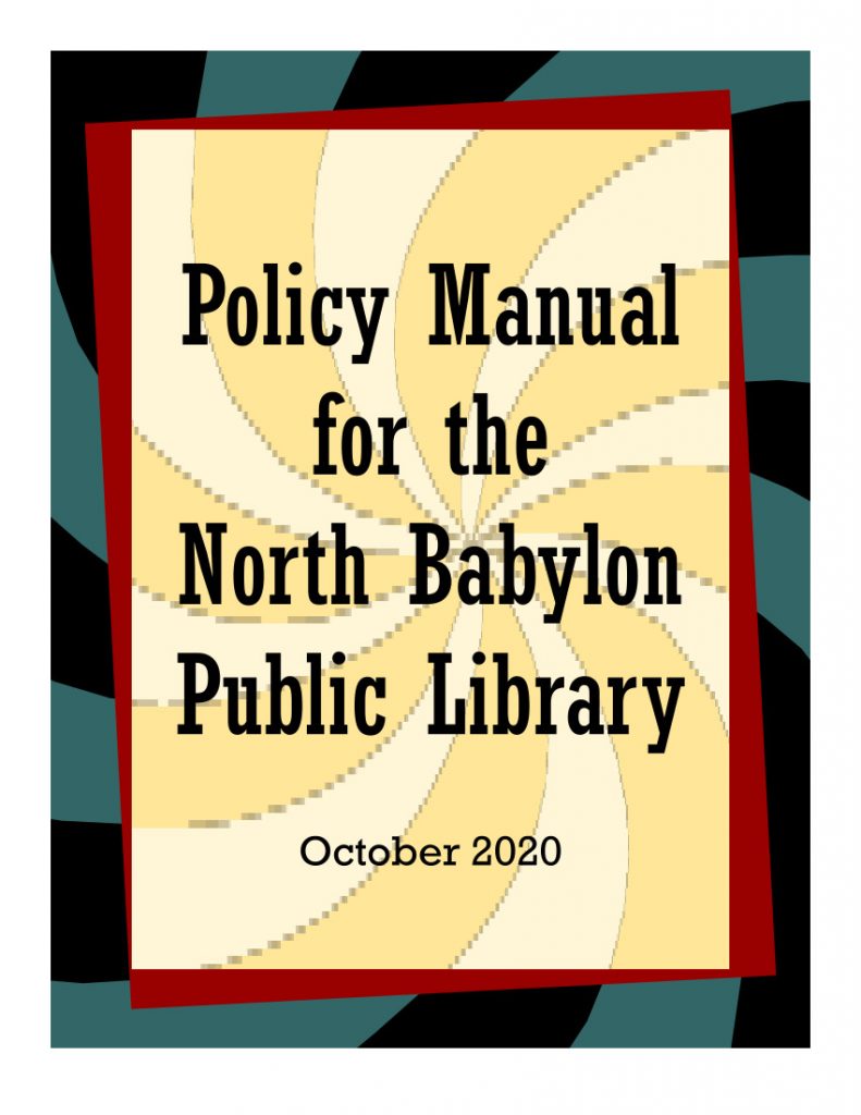 Policy Manual for the North Babylon Public Library